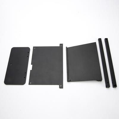China Precision CNC Machined Aluminum Parts with Customized Shapes in Black Anodizing for sale
