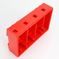 China Customized PC/ABS Plastic Injection Molded Housing Parts in Red Color zu verkaufen