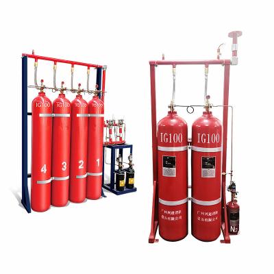 China IG100 Intert Gas Fire Suppression System With 80L 90L Capacity And Pipe Network Type for sale