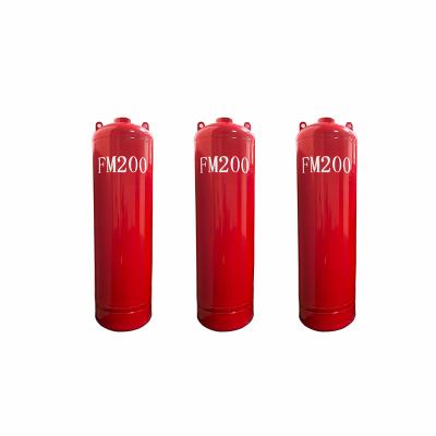 China Red High Efficiency FM200 Gaseous Fire Cylinder For Fire Protection for sale