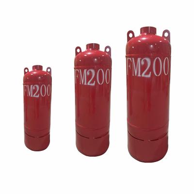중국 40-180L 용량의 빨간색 FM200 소화 약제 저장 실린더 판매용