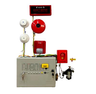 China Complete Automatic Fire Alarm System Smoke Heat Detection Control Panel Sounder for sale