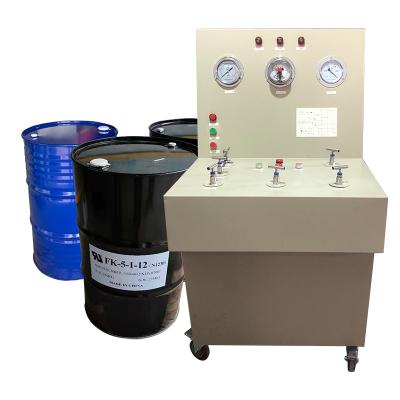 Cina Apparecchiature per il riempimento di agenti antincendio a base di heptafluoropropano perfluoroessanone in vendita