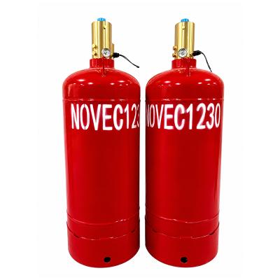 China High-Strength Steel Novec1230 Agent Storage Cylinder with 5.3Mpa/8.0Mpa Working Pressure for UAE Civil Defence Approved Fire Suppression Systems for sale