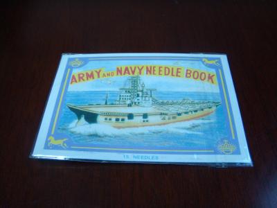 Cina 3#,   4#  Steel Family Hand Sewing Needles Threader Army and Navy Needle Book in vendita