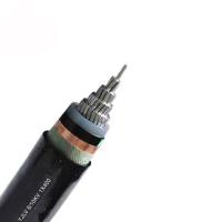 China Black 630mm2 33kV Aluminum High Voltage Underground Cable Single Core for sale