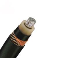 China Black 630mm2 33kV Aluminum High Voltage Underground Cable Single Core for sale