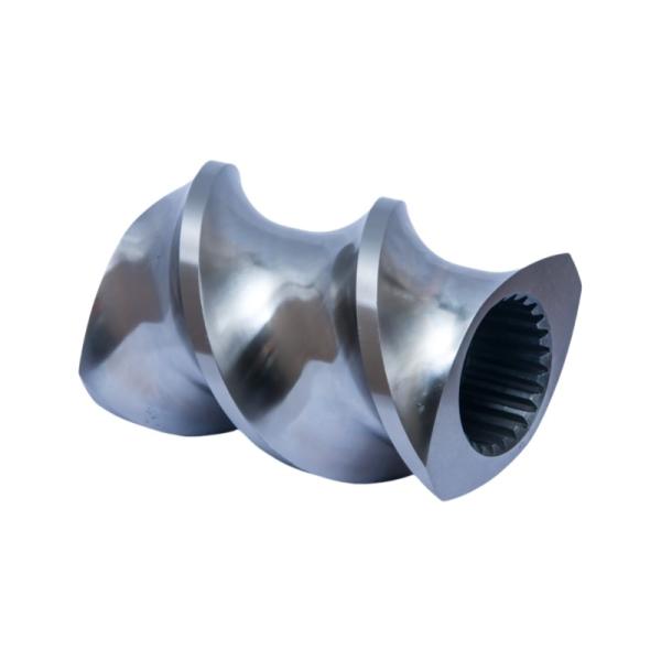 Quality Mirror Surface Twin Screw Extruder High Hardenability Double Flighted Conveyor Screw Element for sale