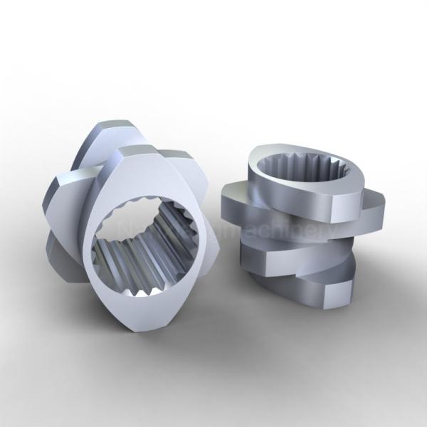 Quality Stainless 0.02Mm Tolerance Spline Kneading Blcok Heating For Twin Screw Extruder for sale