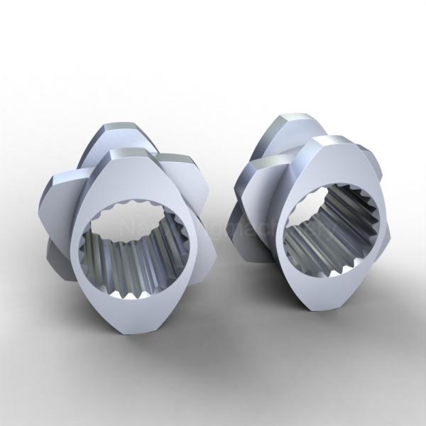 Quality Stainless 0.02Mm Tolerance Spline Kneading Blcok Heating For Twin Screw Extruder for sale