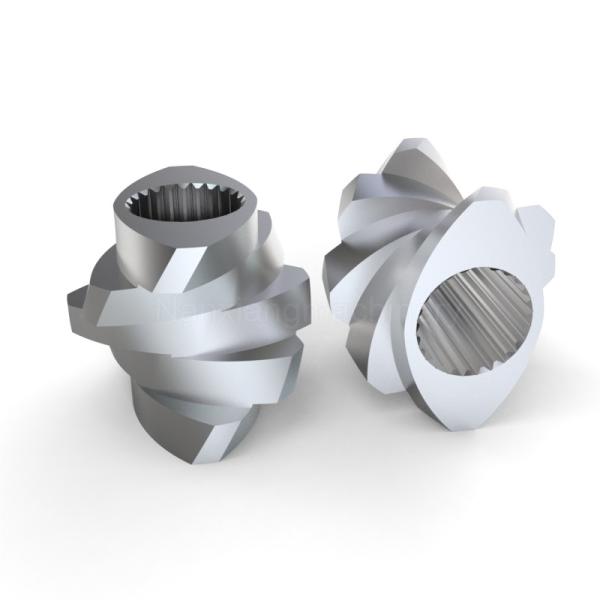 Quality Low Shear Heat TDK Screw Element Twin Extruder Screw Parts For Food Processing for sale