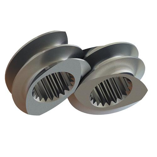 Quality Dia 10mm Compression Elements Vacuum Hardening Twin Screw Elements For Rubber Industry for sale