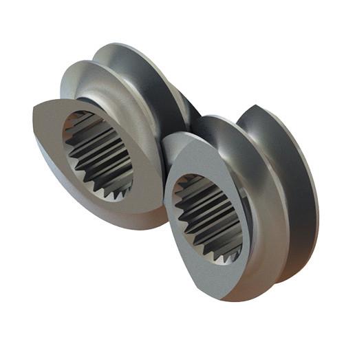 Quality Dia 10mm Compression Elements Vacuum Hardening Twin Screw Elements For Rubber for sale