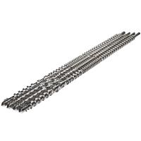Quality High Speed Bimetallic Twin Screw for PVC Sheets Twin Extruder for sale
