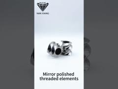 Polished Stainless Steel Twin Screw Extruder Extruder Double Flighted Conveyor Element Screw