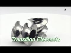 Dia 10mm Compression Elements Vacuum Hardening Twin Screw Elements For Rubber Industry