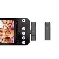China Interview Youtuber Wireless Lavalier Microphone For IPhone Android Camera for sale