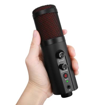 Cina GESTTON ha fissato il microfono di 5V USB Youtube per Live Streaming Music in vendita