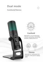 China Desktop 75ma USB Recording Microphone Cardioid Polar Pattern for sale