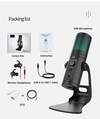 Cina corredo del microfono del PC del cavo di 5.9ft USB con il supporto di scossa regolabile del supporto del braccio di forbici in vendita