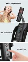China Stereo Computer Microphone With Mute Button Compatible MacOS Windows for sale