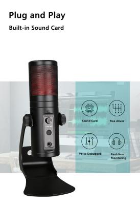 China Microfone profissional para cantar e gravar quatro modos de Immersive Reverb à venda