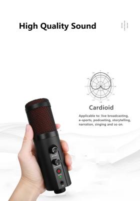 China Microfone Mic dinâmico cardioide 85dB SNR do jogo do condensador de Tpye C USB à venda
