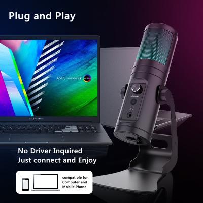 Cina Monitoraggio in tempo reale pronto per l'uso del microfono dinamico di gioco USB2.0 in vendita