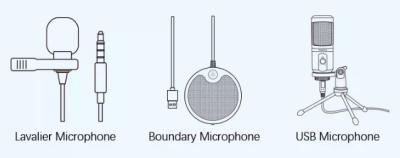 Cina microfono direzionale stereo cardioide di USB del microfono di USB di qualità dello studio di 47.5*170mm in vendita