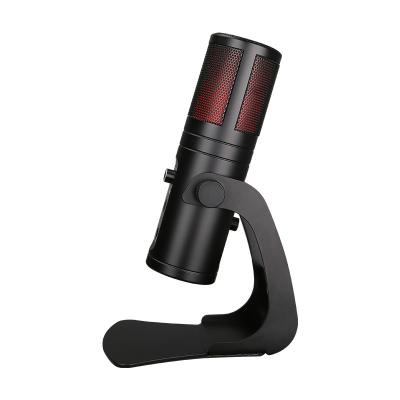 中国 利益制御を用いる黒いUSB2.0デスクトップのコンデンサ マイクロホン 販売のため
