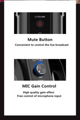 中国 三脚の立場のタイプC USBの録音のマイクロフォン98db SNRの利益制御 販売のため