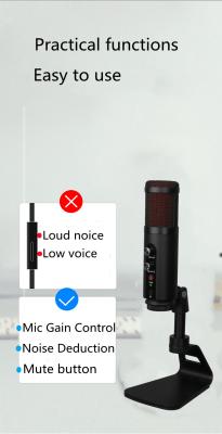 China Microfone da gravação de USB do Mac de Windows para o ODM do OEM de Live Streaming Music à venda