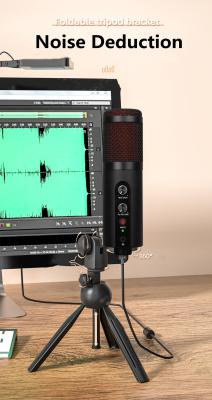 Cina microfono a condensatore tenuto in mano 20Hz-20KHz con la scheda audio 85dB SNR in vendita
