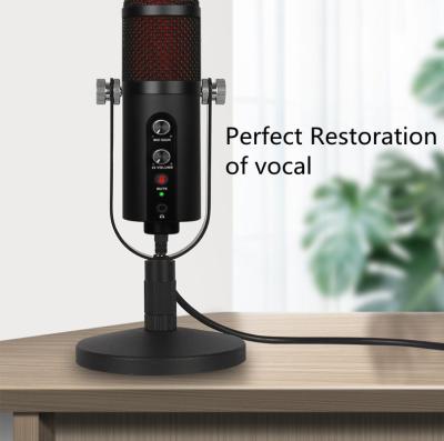 中国 170mm*47.5mmの歌うことのための家のスタジオのマイクロフォン75ma UsbのコンデンサーMic 販売のため