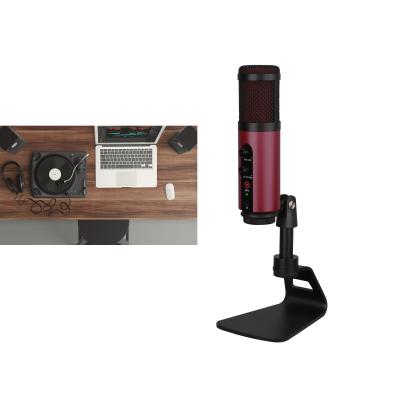 中国 PCのラップトップのためのKTVのカラオケのXlrのコンデンサーUSBの録音のマイクロフォン 販売のため