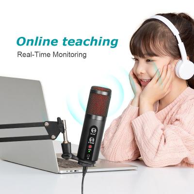中国 Windows MacOSのセリウムROHSのためのスタジオの質Usbのコンデンサ マイクロホン48V 販売のため