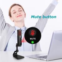 China Type C USB Recording Microphone With Mute Button Shock Mount CE ROHS for sale