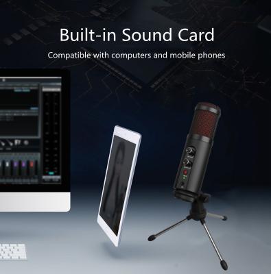 中国 コンピュータ雑談の歌うダビングのための98db SNR Usbの机のマイクロフォン 販売のため