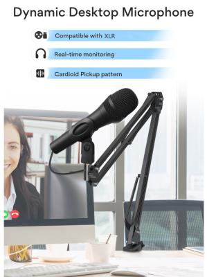 China Het goud plateerde dynamische de Desktopcondensator Mic 20Hz-20KHz van de karaokemicrofoon Te koop
