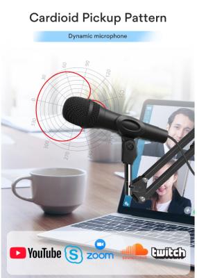 Chine Rouille vocale du microphone 176g de Matt Black Wired Cardioid Dynamic anti à vendre