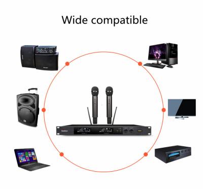 中国 XLRは段階の性能のためのUHFの無線マイクロフォンのバランスをとった 販売のため