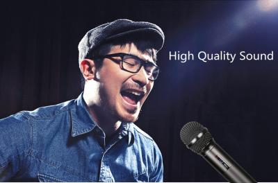 China PLL sintetizou o microfone sem fio do estúdio sem fio de duplo canal do Mic 105dB SNR à venda
