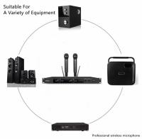 China 510-937MHz Two Channel Wireless Microphone System True Diversity for sale