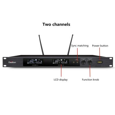 中国 XLRは段階の性能のためのUHFの無線マイクロフォンのバランスをとった 販売のため