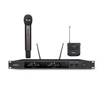 China Adjustable Frequency Wireless Microphone System Cardioid Pickup Pattern for sale