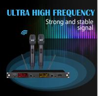 China Handheld BT UHF Wireless Microphone 6dBuV Sensitivity XLR Balanced for sale