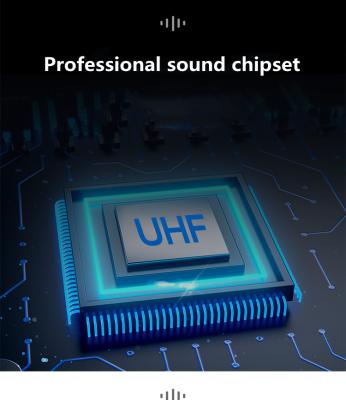 Cina Microfono senza fili pilota 120MHz Bandwide di frequenza ultraelevata di Tone Squelch con l'esposizione di OLED in vendita