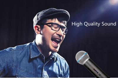 Cina Microfono senza fili di frequenza ultraelevata di 80 canali simultanei con XLR e 6.3mm Jack in vendita