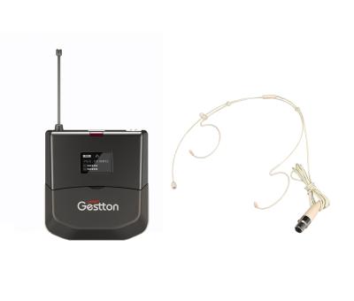 Cina 32 che il preregolamento incanala il microfono senza fili di frequenza ultraelevata si raddoppiano sistema del microfono di Lavalier in vendita