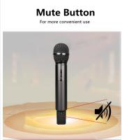 China 510-937MHz UHF Wireless Microphone For Stage Performance 90M Range for sale